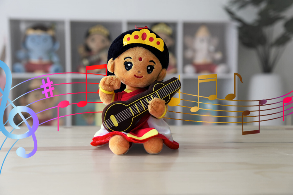 Saraswati Devi Plush (Small - 6") | Modi Toys